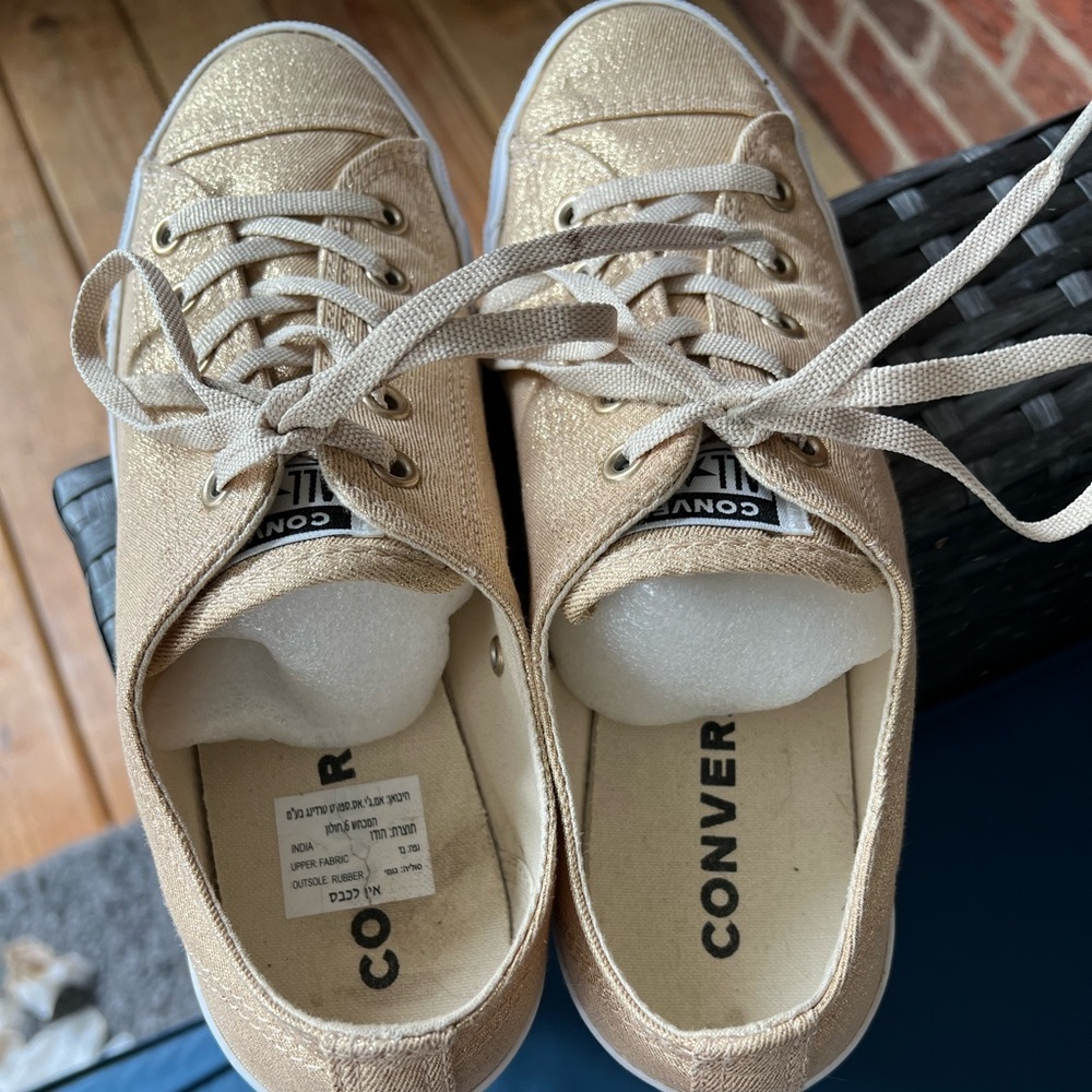 Converse Sparkle Gold Sneakers - Gem